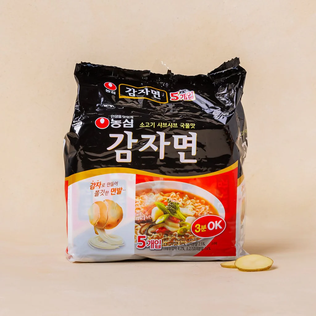 [Nongshim] Potato Ramen Soup 117g x 5p 농심 감자면 멀티팩 – Koryo Mart (K-Market) Singapore