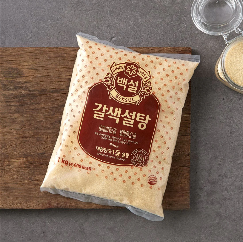 [CJ Beksul] Brown Sugar 1kg 백설 갈색 설탕 – Koryo Mart (K-Market) Singapore