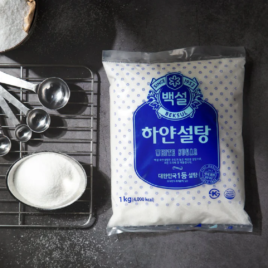 [CJ Beksul] White Sugar 1kg 백설 하얀설탕 – Koryo Mart (K-Market) Singapore