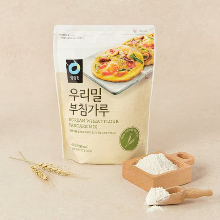 [CJW] Korean Wheat Flour Pancake Mix 450g 청정원 우리밀 부침가루 – Koryo Mart (K ...
