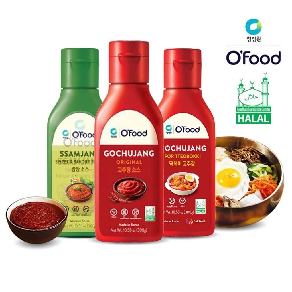 [O'Food] Gochujang for Bibimbap, Rice Cake & Ssamjang Sauce (Halal) 30 ...