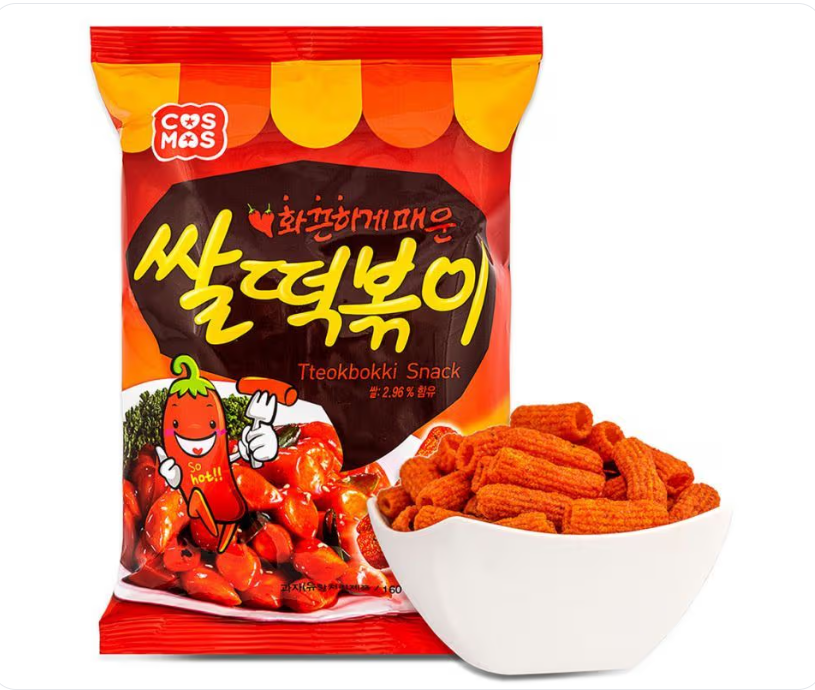 [Cosmos] Tteokbokki Snack 160g 코스모스 쌀떡볶이 – Koryo Mart (K-Market) Singapore