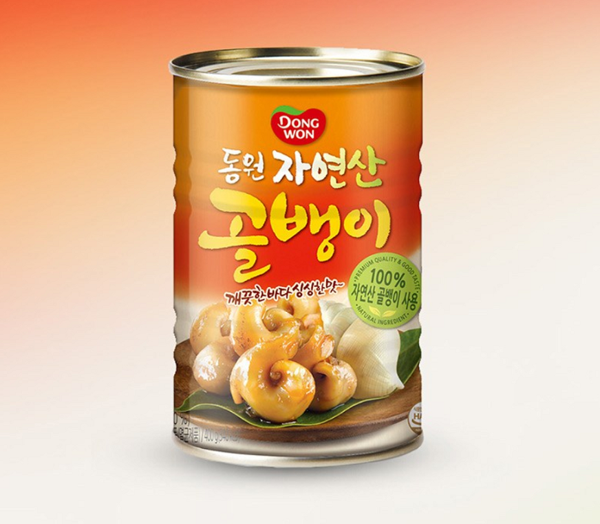 [Dongwon] Canned Whelk (Bal-Top Shell) 400g 동원 자연산 골뱅이 – Koryo Mart (K ...