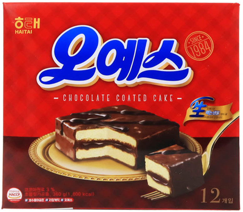 [Haitai] Oh-Yes Chocolate Cake Pie 360g 오예스 – Koryo Mart (K-Market ...