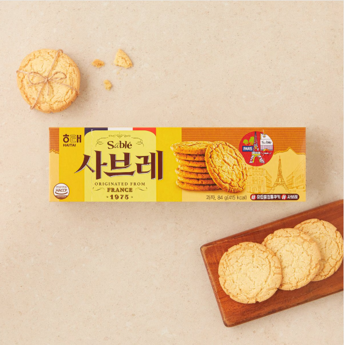 [Haitai] Sabre Butter Biscuit 84g 해태 사브레 – Koryo Mart (K-Market) Singapore