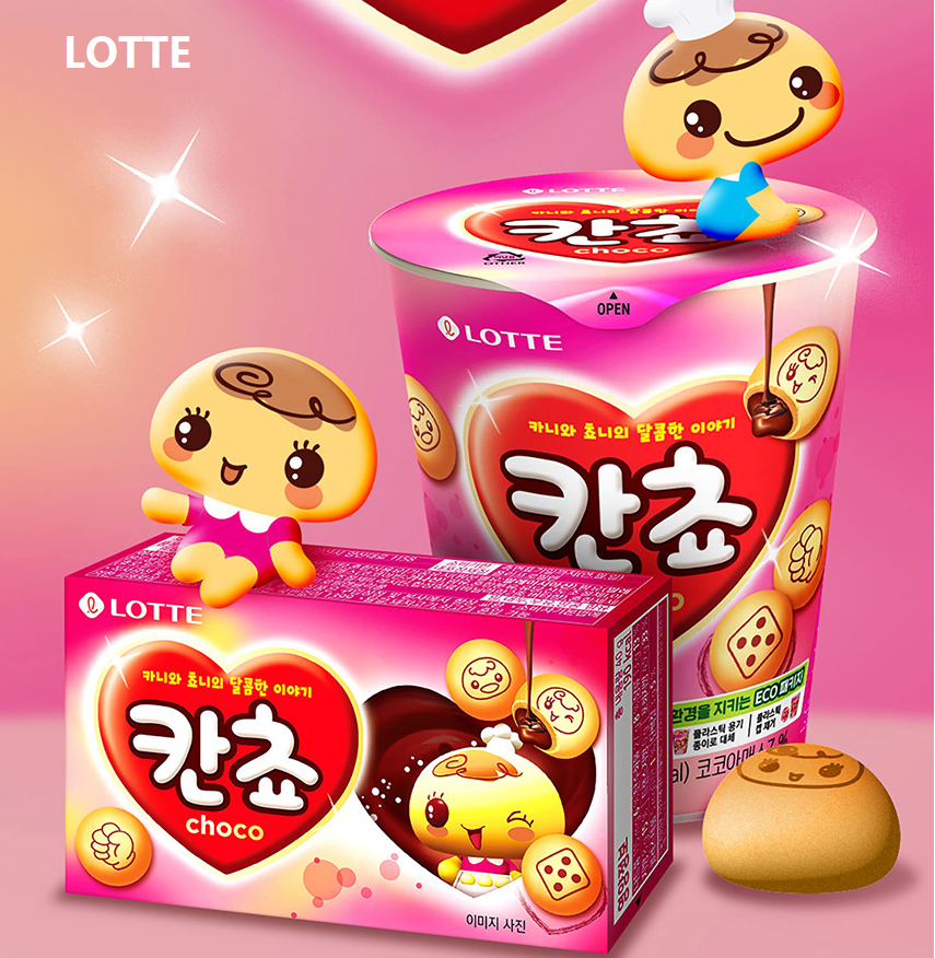 [Lotte] Kancho Choco Biscuit 42g / Kancho Cup 95g 롯데 칸쵸42g / 롯데 칸쵸 컵 9 ...