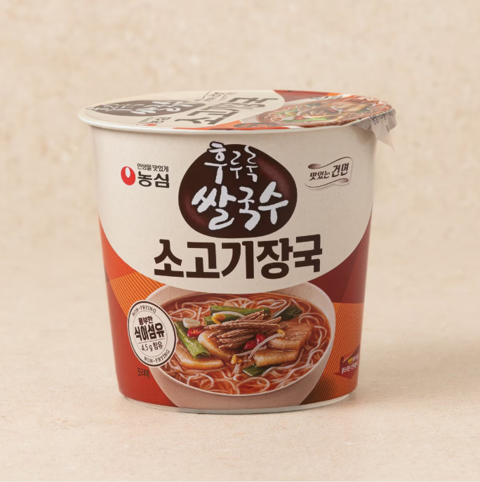 [Nongshim] Rice Noodle Soup (Beef Broth) 73g 농심 후루룩쌀국수 소고기장국맛 – Koryo ...