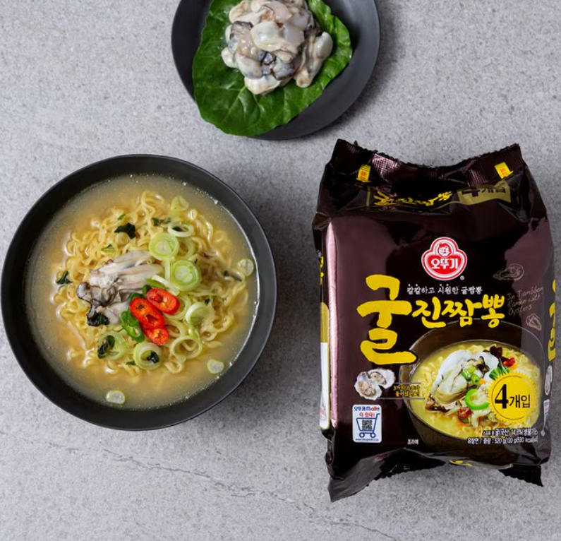[Ottogi] Seafood Oyster Jin Jjambbong Ramen 130gx4 오뚜기 굴진짬뽕 멀티 – Koryo ...