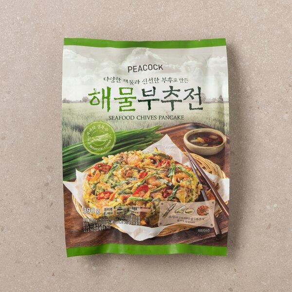 [Peacock] Korean Jeon Pancake (Kimchi, Seafood Chives, Potato, Mung Be ...