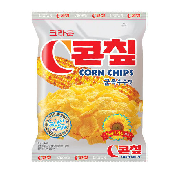 [Crown] Corn Chip 70g 콘칩 – Koryo Mart (K-Market) Singapore