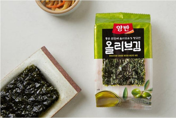 [Dongwon] Roasted Laver With Olive Oil 5gx12 양반올리브도시락김 – Koryo Mart (K ...