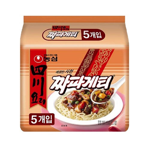 [Nongshim] Spicy Chapaghetti 137g x 5p 농심 사천 짜파게티 멀티 – Koryo Mart (K ...