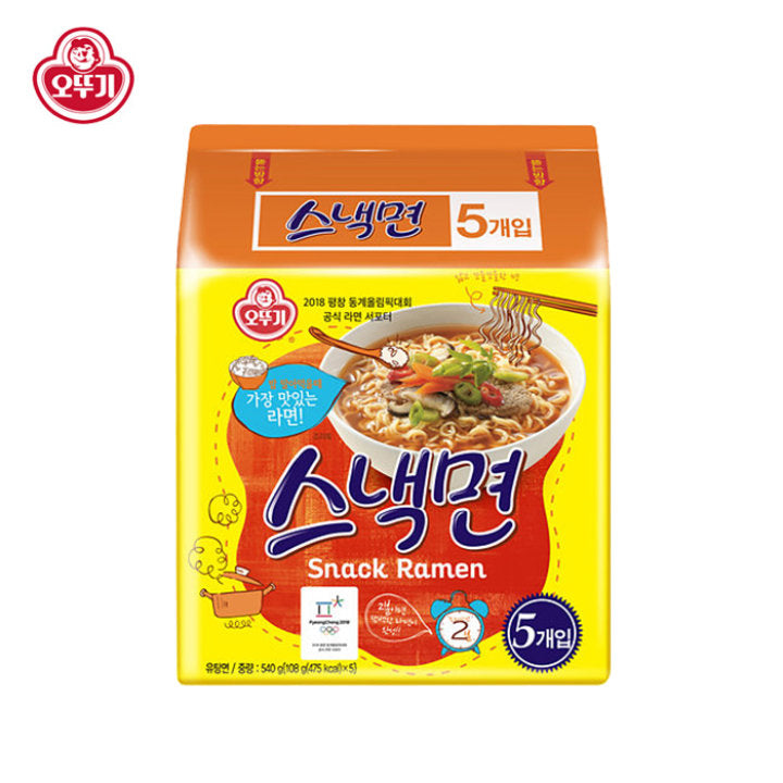 [Ottogi] Snack Ramen 108g x 5p 스낵면 멀티 – Koryo Mart (K-Market) Singapore